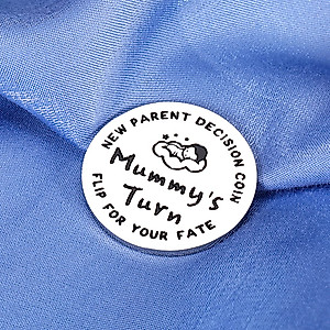 New Parents Gift for New Mom Dad Funny Decision Coin for First Time Mommy Daddy to Be Expecting Mother New Baby Birthday Present for Pregnancy Women Men Double-Sided Christmas Gifts