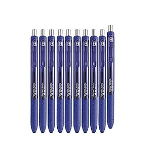 Paper Mate Inkjoy Gel Retractable Gel Ink Pens, Pack of 10 (Purple, Medium Point)