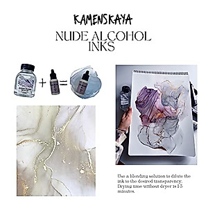 KAMENSKAYA Alcohol Inks, Pastel line: Pastel Alcohol Ink N-013 'Beige', 0.51 fl oz (15 ml)
