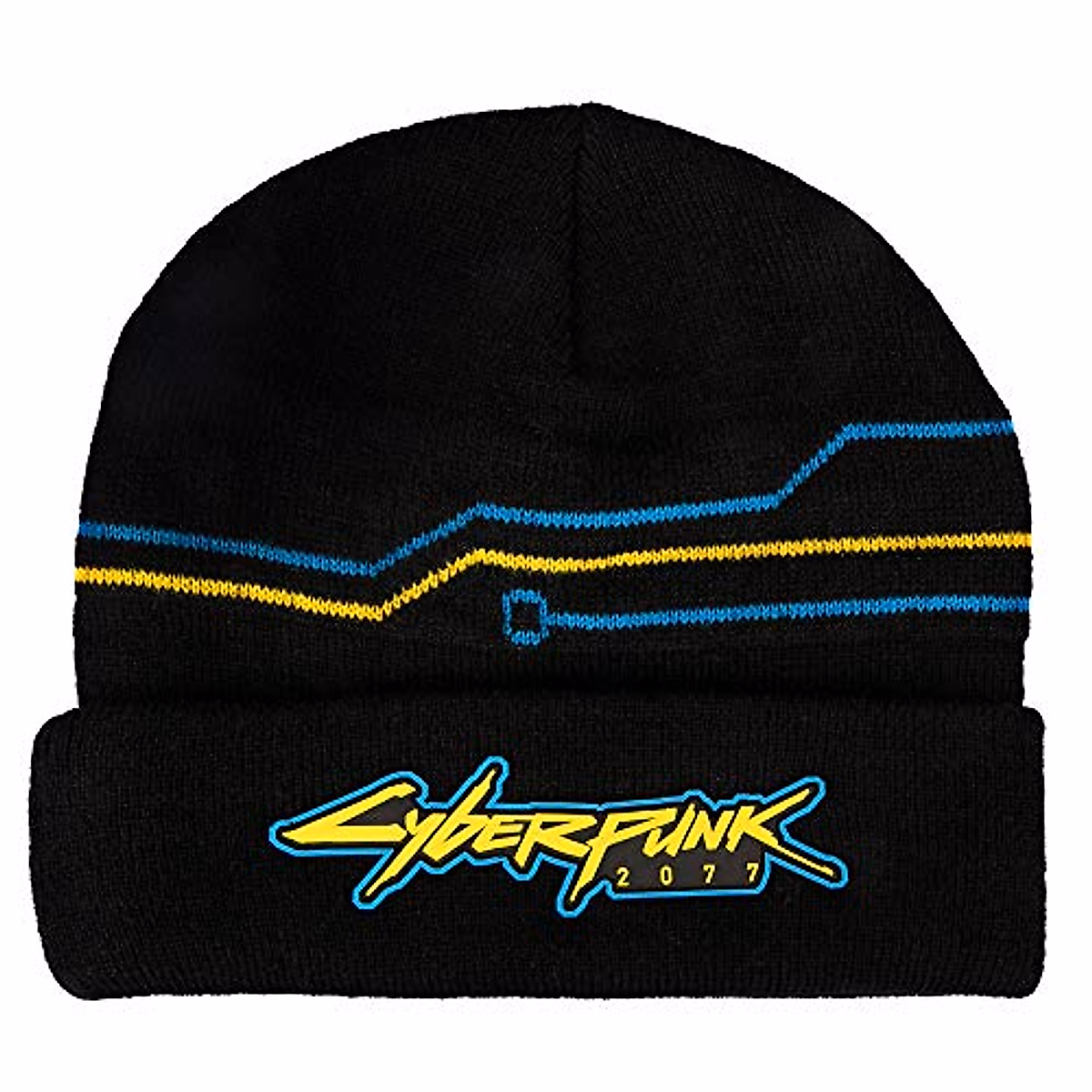 JINX Cyberpunk 2077 Netrunner Knit Beanie, Black, One Size