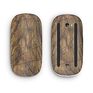 Design Skinz Raw Wood Planks V3 Vinyl Decal Compatible with The Apple Magic Mouse 2 (Wireless, Rechargable) with Multi-Touch Surface