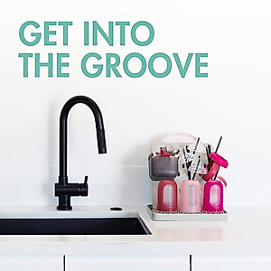 Boon Groove Vertical Baby Bottle Drying Rack - Customizable Drying Rack for Bottles, Toddler Cups, and Baby Accessories - Baby Bottle-Feeding Supplies - Holds 6 Baby Bottles