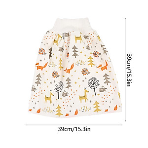 Diaper Skirt Diaper Skirt for Bed Wetting Training Pants Cloth Diaper Skirts Cotton Diaper Shorts for Baby Boy Girl Night Time Potty Training 3pcs Potty Training Pants