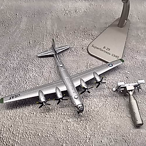 1/300 Scale US B29 B-29 Superfortress Air Fortress Bomber with Missile Aircraft Model Alloy Model Diecast Plane Model for Collection