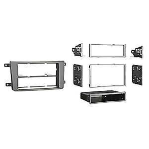 Metra 99-7516B Single DIN/Double DIN Installation Dash Kit for 2007-2009 Mazda CX9 (Black) & Metra Electronics 40-HD10 Factory Antenna Cable to Aftermarket Radio Receivers