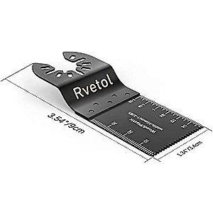 5 Wood Oscillating Tool Saw Blades, Professional Universal Multitool Blades Kit, 1-3/8-Inch Multitool Quick Release Blades Compatible with Dewalt Dremel Porter Cable Fein Worx Makita