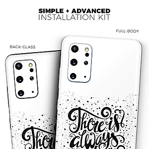 DesignSkinz There is Always Something to Be Grateful for Protective Vinyl Decal Wrap Skin Cover Compatible with The Samsung Galaxy S20 (Screen Trim & Back Glass Skin)