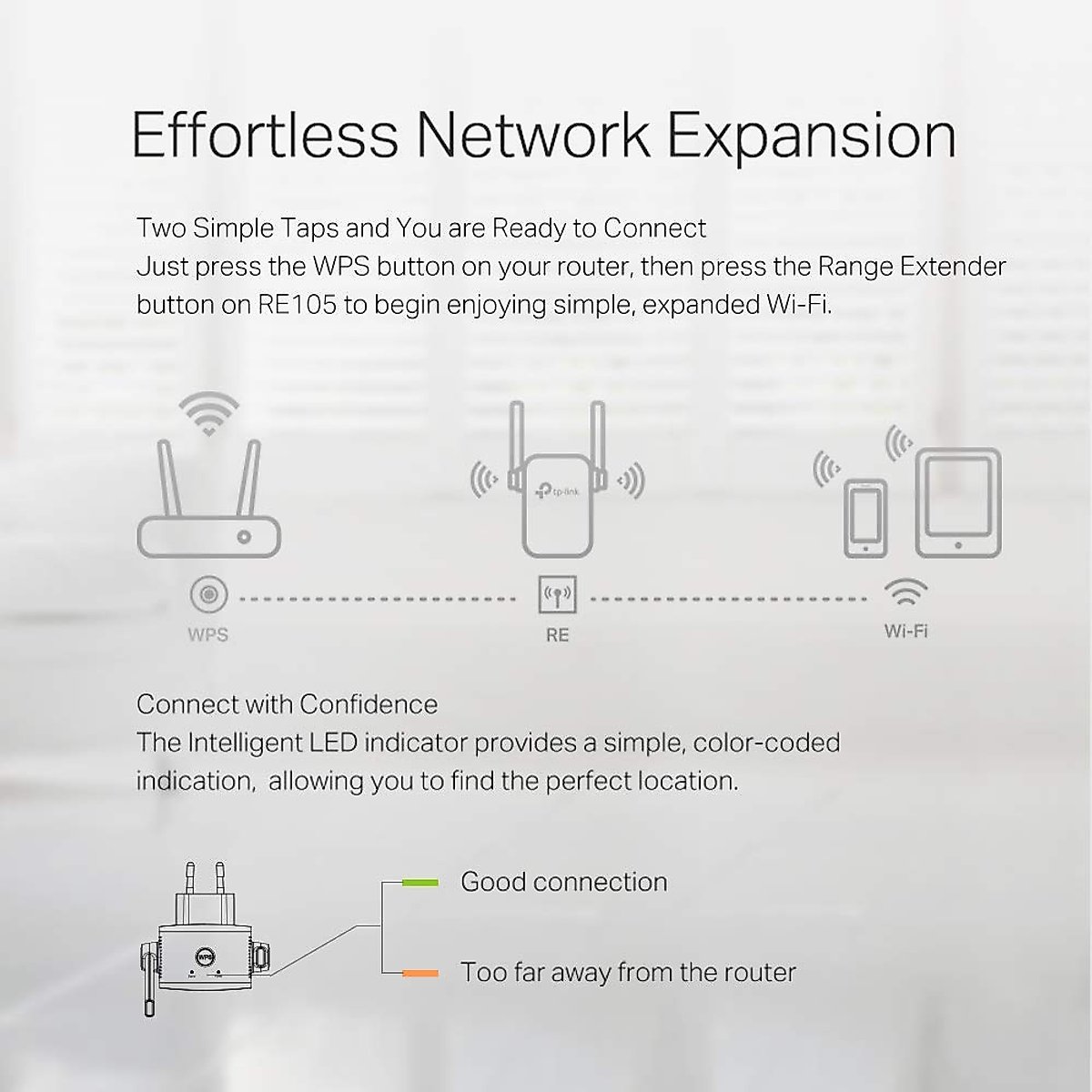 TP-Link N300 WiFi Extender(RE105), WiFi Extenders Signal Booster for Home, Single Band WiFi Range Extender, Internet Booster, Supports Access Point, Wall Plug Design, 2.4Ghz only (Renewed)
