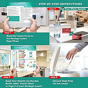 110ct - 18in1 Complete Premium Water Test Kit w 3in1 pH Kit & 2 Bacteria Tests | High-performance Strips Detect 18 Most Common Parameters for Drinking, Aquarium, Pool, Well, Lake & Tap for Home/Travel