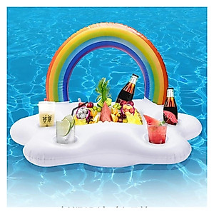 Ice Bucket Summer Inflatable Ice Bucket Drink Holder Floating Pools Water Ice Bucket for Beer Drink Table Cup Holder Ice Bar Cooler Party
