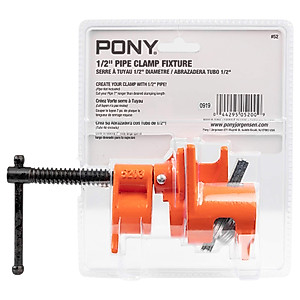 Pony Jorgensen 52 Pipe Clamp, Fixture for 1/2-Inch Black Pipe, Pack 1