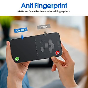 Ambison [2 Pack Matte Glass Screen Protector Compatible for iPhone 14 Pro Max, Dynamic Island Compatible/Anti-Glare [No Bubbles] Install Frame/Smooth as Silk, iPhone 14 Pro Max 6.7inch 2022