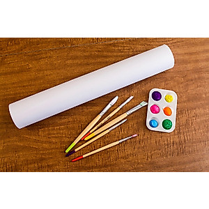 2 Pack of 18-Inch Easel Paper Roll for Arts & Crafts, Fits Most Standard Kids Easels, 100-Foot Rolls, 18"x100'