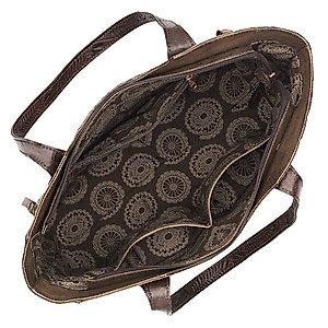 American West Ladies' Leather Concealed Carry Tote, Brindle Hair On, Annie's Secret
