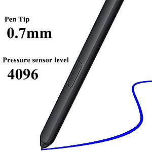 Galaxy S21 Ultra S Pen Replacement with Free Nibs for Samsung Galaxy S21 Ultra 5G Stylus S Pen + 5X Pen Tips/Nibs withoutBluetooth (Phantom Black)