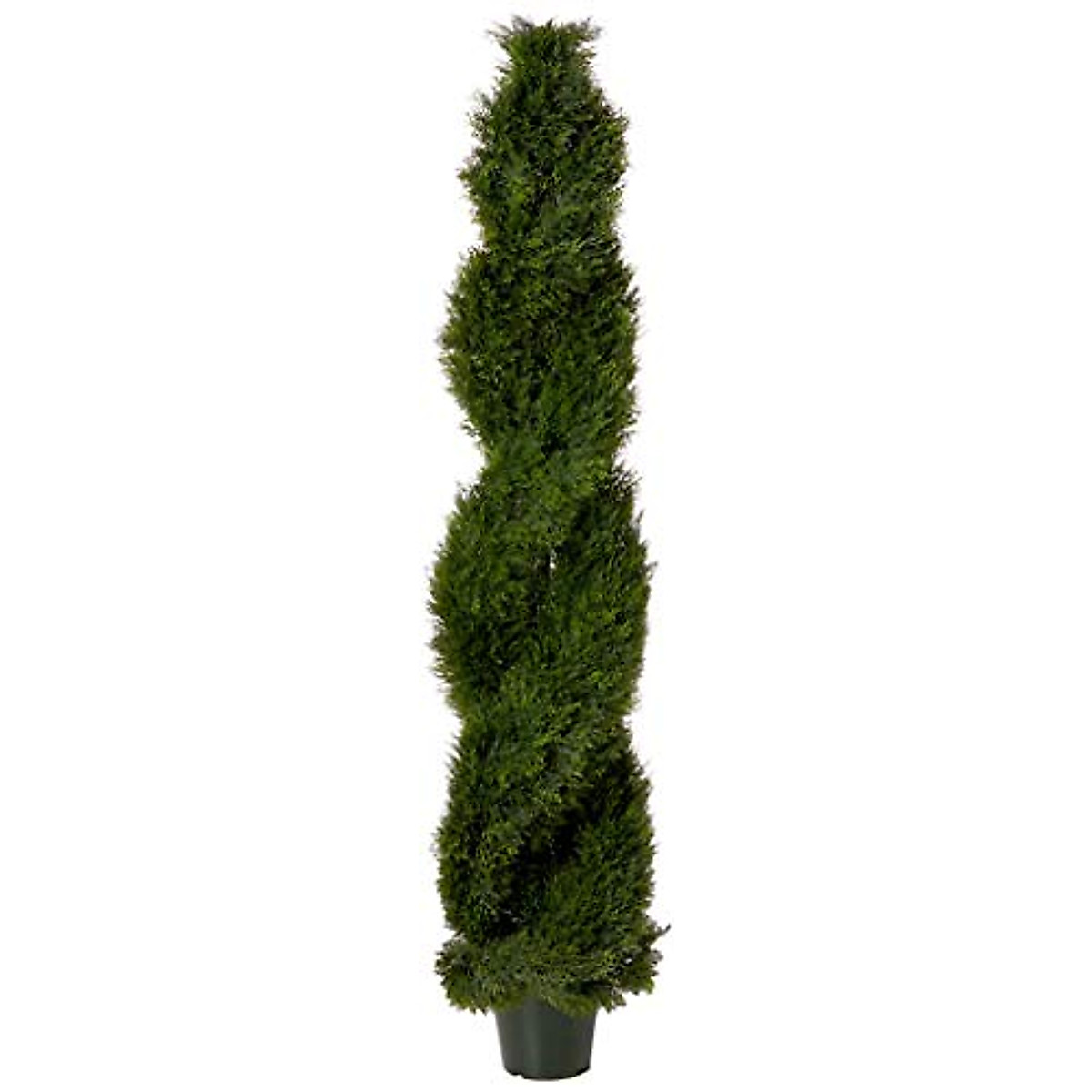 Nearly Natural Double Pond Cypress Spiral Topiary UV Resistant (Indoor/Outdoor)