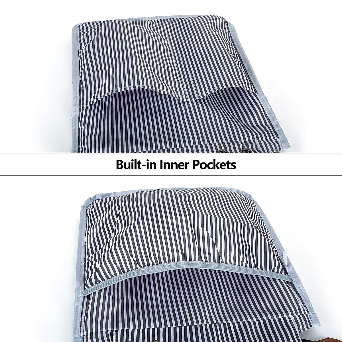 Teamoy Knitting Bag, Canvas Yarn Tote Project Bag for Knitting Needles, Yarn and Crochet Supplies, Perfect Size for Knitting on The Go, Tree