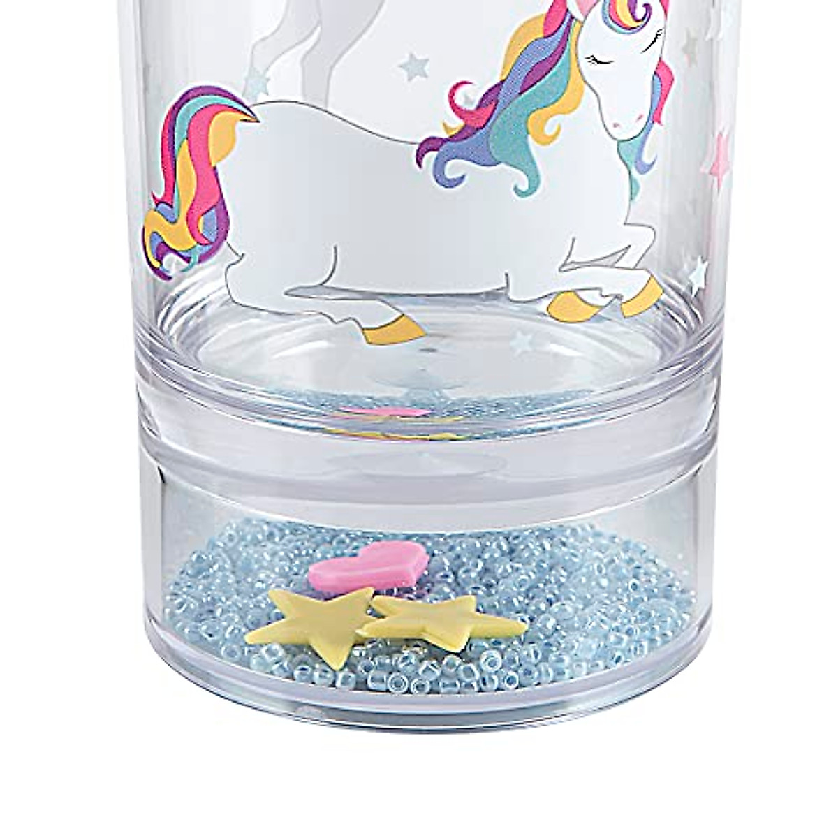 Allure Home Creation Unicorn & Rainbow 4-Piece Plastic Bath Accessory Set