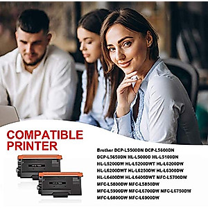 JOTO Compatible Toner Cartridge Replacement for Brother TN850 TN-850 TN820 TN-820 for Brother HL-L6200DW MFC-L5850DW MFC-L5900DW MFC-L6700DW HL-L5200DWT MFC-L5700DW HL-L6200DWT HL-L5100DN DCP-L5500DN