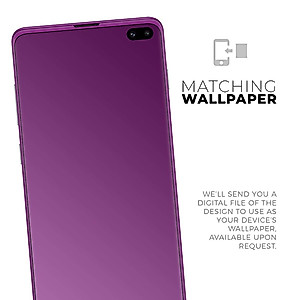 DesignSkinz Solid Dark Purple Protective Vinyl Decal Wrap Skin Cover Compatible with The Samsung Galaxy S20 (Screen Trim & Back Glass Skin)