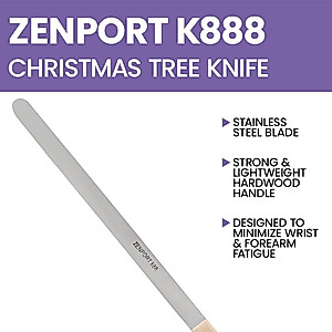 Zenport K888-12 Christmas Tree/Nursery Shearing Knife, 16.25-Inch, Box of 12
