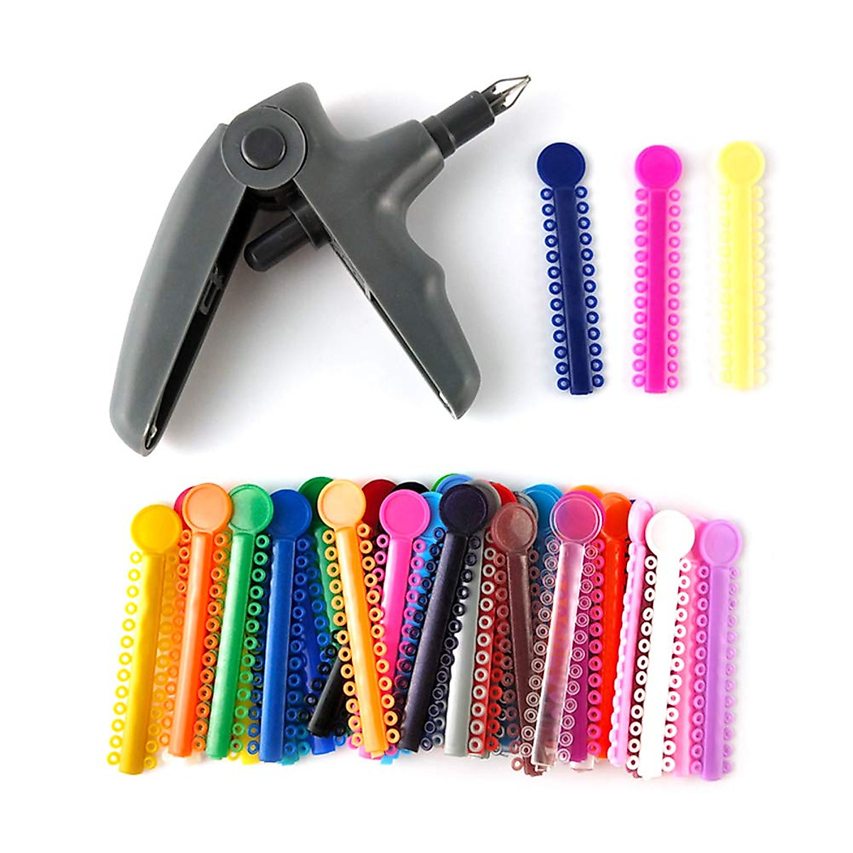 SUPVOX 41PCS Dental Orthodontics Elastic Ligature Ties Rubber Bands Elastomeric Braces