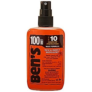 Tender Ben's 0006-7081 100% DEET Mosquito, Tick and Insect Repellent, 3.4 Ounce Pump