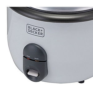 Black & Decker RC1860 700W 1.8 L 7.6 Cup Rice Cooker (Non-USA Compliant), White