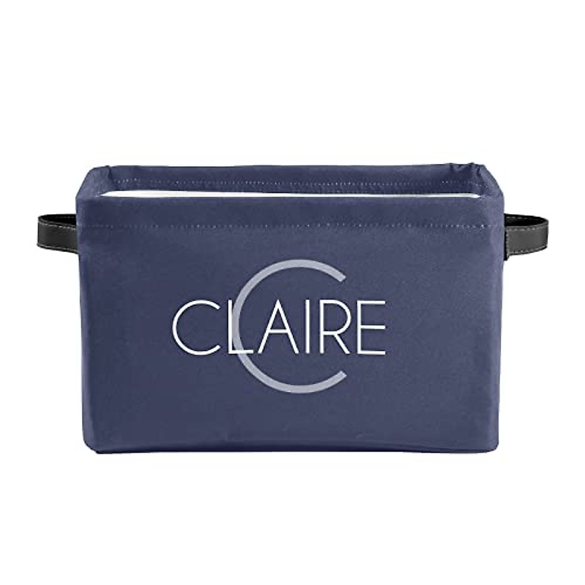 ZAACUSTOM Waterproof Personalized Basket Storage Bin with Name Foldable Personalized Toy Box for Boys Girls Kids Custom Storage Baskets Closet Shelf Nursery Boxes Cubes Organizer with Handles, 1 Pack