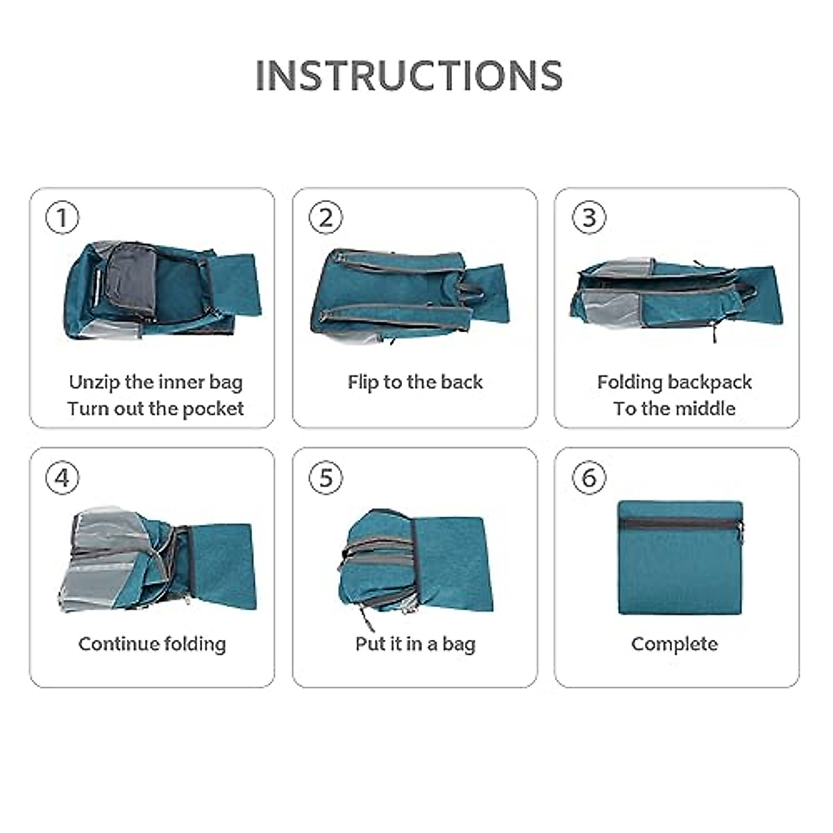 Prpeko 15L Small Lightweight Hiking Backpack ，Hiking Daypack Women,Foldable Hiking Backpack with A Water Bottle Holder.