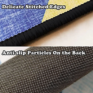 Area Rug Non-Slip Floor Mat Dinosaur Baby boy Seamless Pattern Sweet Dino with Palm Scandinavian Indoor Outdoor Living Room Kids Room Bedroom Carpet Runner Rug Home Decor Doormat Yoga Mat Patio Mat