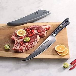 Cangshan NAKA Series 7-inch Boning Knife with Sheath, Forged X-7 Steel 503084