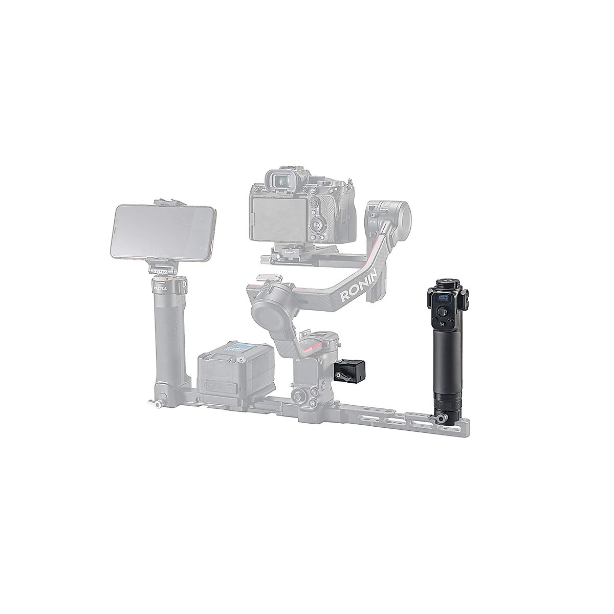Tilta Remote Control Handle for Advanced Ring Grip | Compatible with DJI RS2, RS3 Pro, RS4/4 Pro | TGA-ARG-RCH