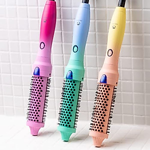 Calista FAUXblo Thermal Brush, Professional Styling Brush, Burn-Free Soft Bristles, Ionic and Ceramic Technology (1.5, Raspberry Ice)