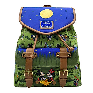 Loungefly Mickey, Minnie, & Friends Camping Scene Rucksack