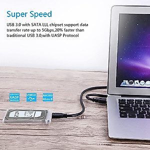 2.5 Inch SATA to USB 3.0 Hard Drive Disk Enclosure, HDD SSD Storage Box Case Enclosure