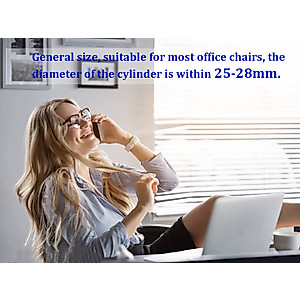 DockMoor Fix Sinking Office Chair Upgrade 304 Stainless Steel with Hexagon Wrench Adjustable Height Chair Saver kit with Leather Pads