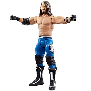WWE AJ Styles Action Figure in 6-inch Scale with Articulation & Ring Gear, Series #101