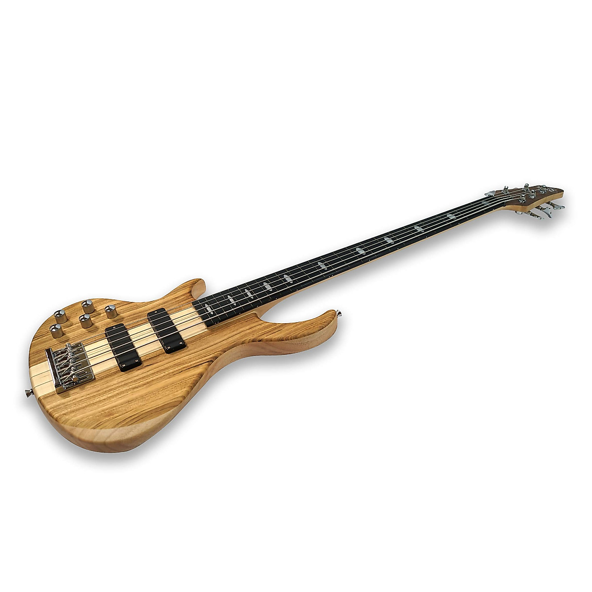 Left-handed Fretless 5 String Electric Bass Guitar Okoume body