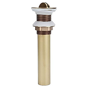 Walfront Antique Flap Hole Sink Drain with NonOverflow Wash Basin Drainer Stopper Accessory for Home Toliet Hotel Bathtub(Without Hole), Launching Accessories