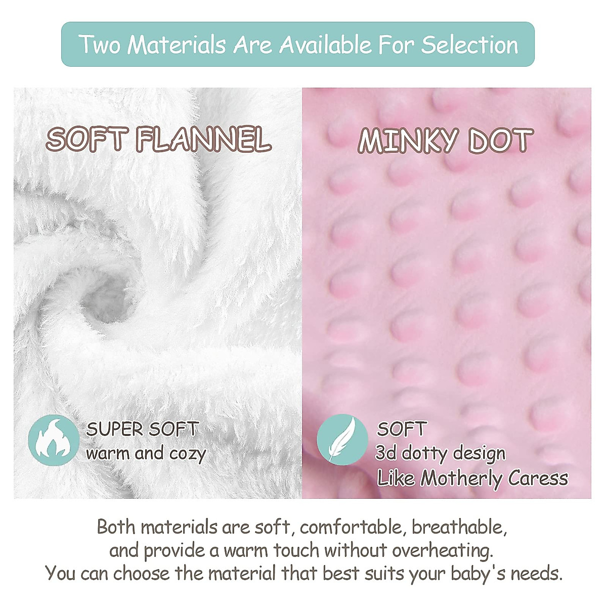 Pink Woodland Deer Personalized Baby Blanket with Name, Custom Deer and Bear Swadding Blankets for Baby Girls Kids, Woodland Nursery Decor, Adventure Soft Receiving Blankets for Newborn Infant