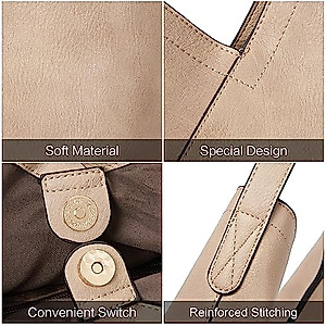 CLUCI Purses for Women Tote Handbags Vegan Leather Hobo Bags Fashion Large Ladies Shoulder Bag