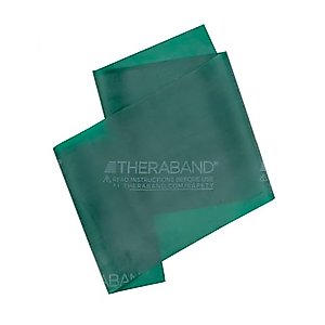 THERABAND Professional Latex Resistance Bands, Individual 6 Ft Elastic Band for Upper & Lower Body Exercise, Physical Therapy, Pilates, At-Home Workouts, 6 Foot, Green, Heavy, Intermediate Level 1