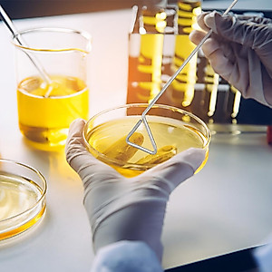 BENECREAT 10pcs 304 Stainless Steel Cell Spreader, Triangle Spreading Bar Wide Cell Spreader for Laboratory Experiments, 9x1.2 Inch