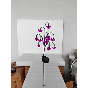 CENGNIAN Solar Halloween Pathway Lights, Purple Spider Swaying Halloween Lights Outdoor, Solar Powered Waterproof Spooky Halloween Decorations Stake Lights for Garden Yard Patio Pathway Decorations