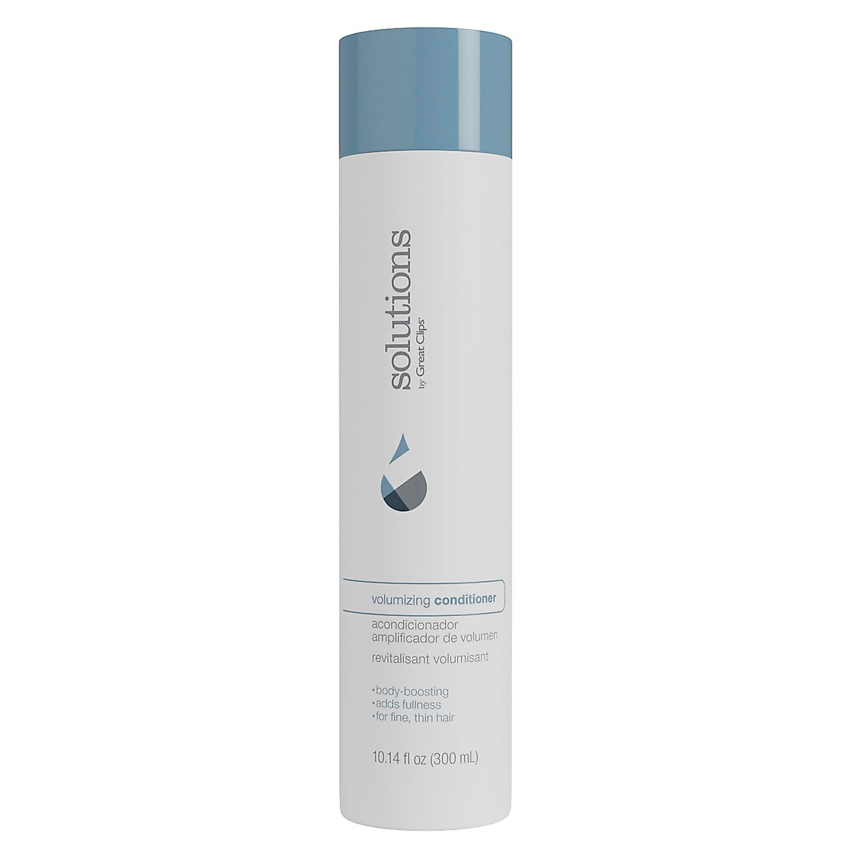 GREAT CLIPS Solutions Volumizing Conditioner, 10oz | Adds Volume, Thickness, & Shine | For Fine, Thin, & Oily Hair