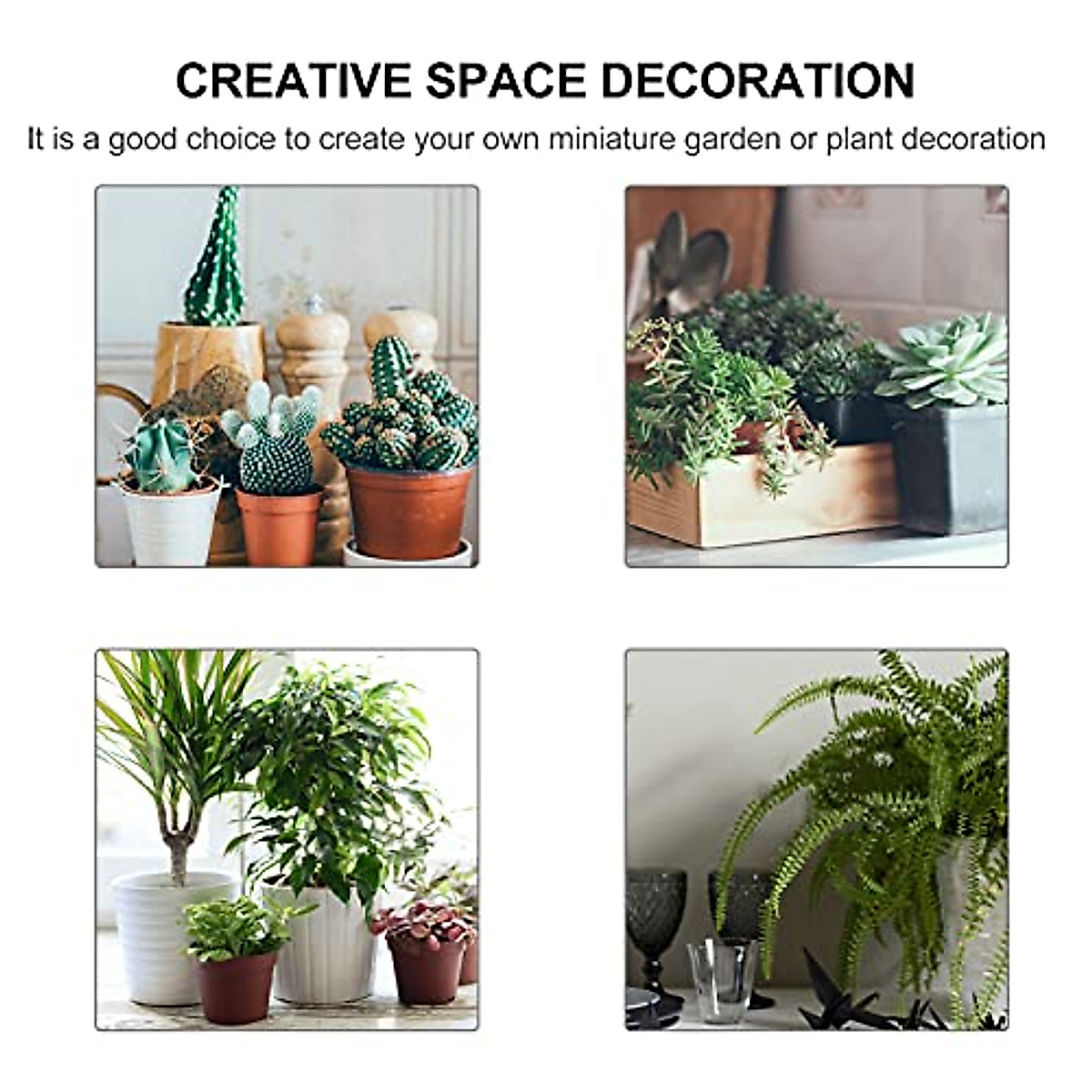 Happyyami Miniatures Miniature Decorations Elder Home Landscape Tea Decoration Plant Bonsai Crude Mini Sitting Tray Succulent Office Fishing Fish Pot Chinese Flower Sand Pond Table Lovely