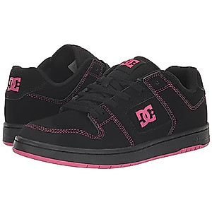DC Women's Manteca 4 Low Skate Shoe, Battleship/Crazy Pink, 9.5