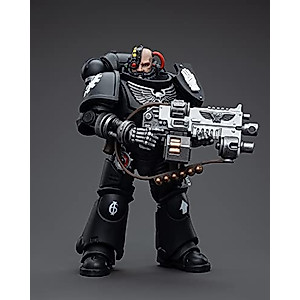 Pipigirl JoyToy Warhammer 40K Space Marine Genuine License 1/18 Soldier, Iron Hands Assault Intercessors, 4inch Models Space Marines Action Figures Kits (Brother Ignar)