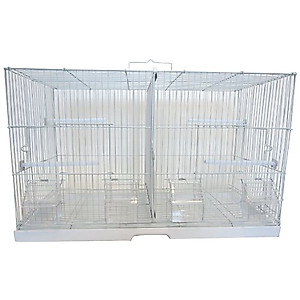 YML 3/8-Inch Canary Finch Breeding Cage 2414, Small, White